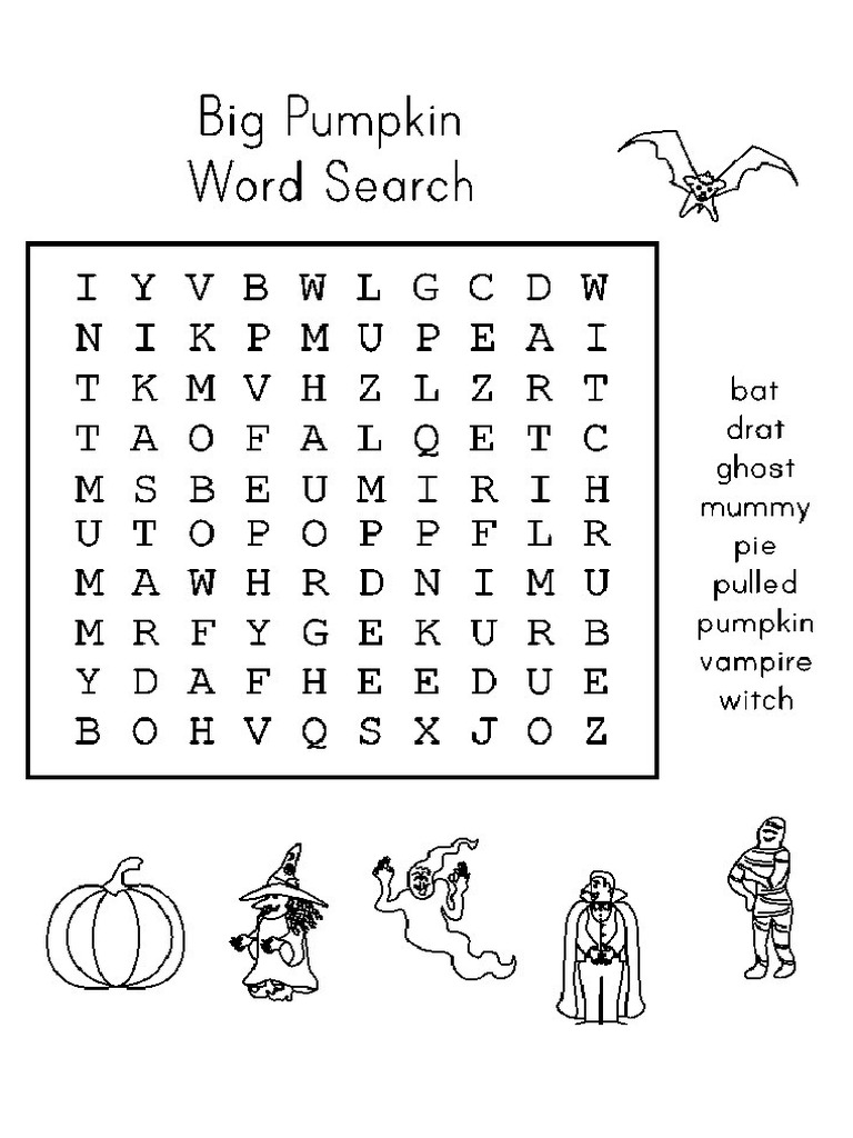 BIG PUMPKIN Wordsearch | PDF