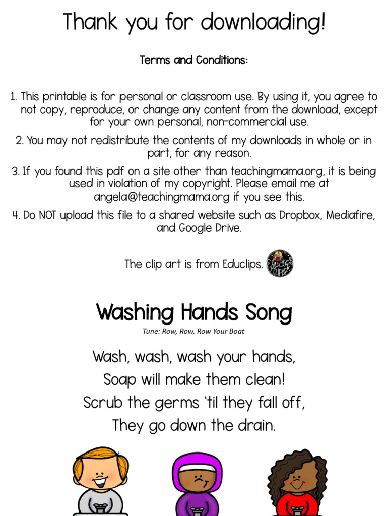 Handwashing Songs | PDF | Hand Washing | Hygiene
