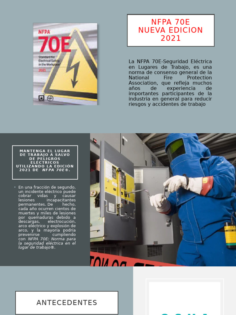 b827 NFPA 70E | PDF | Electromagnetismo | Electricidad