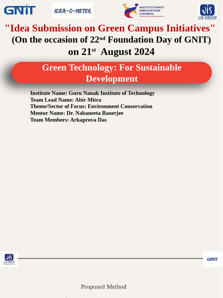 Idea Foundation Day | PDF | Sustainability | Innovation