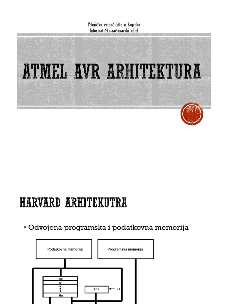 2. Atmel AVR arhitektura | PDF 2. Atmel AVR arhitektura | PDF