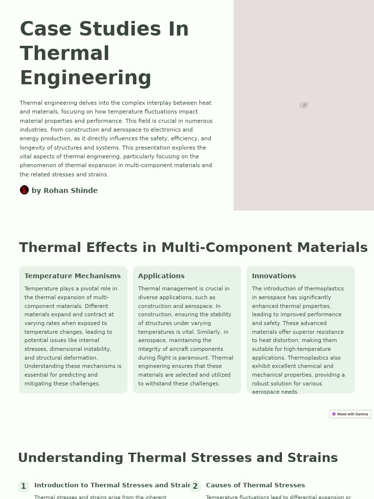 Case Studies in Thermal Engineering | PDF | Thermal Expansion | Simulation