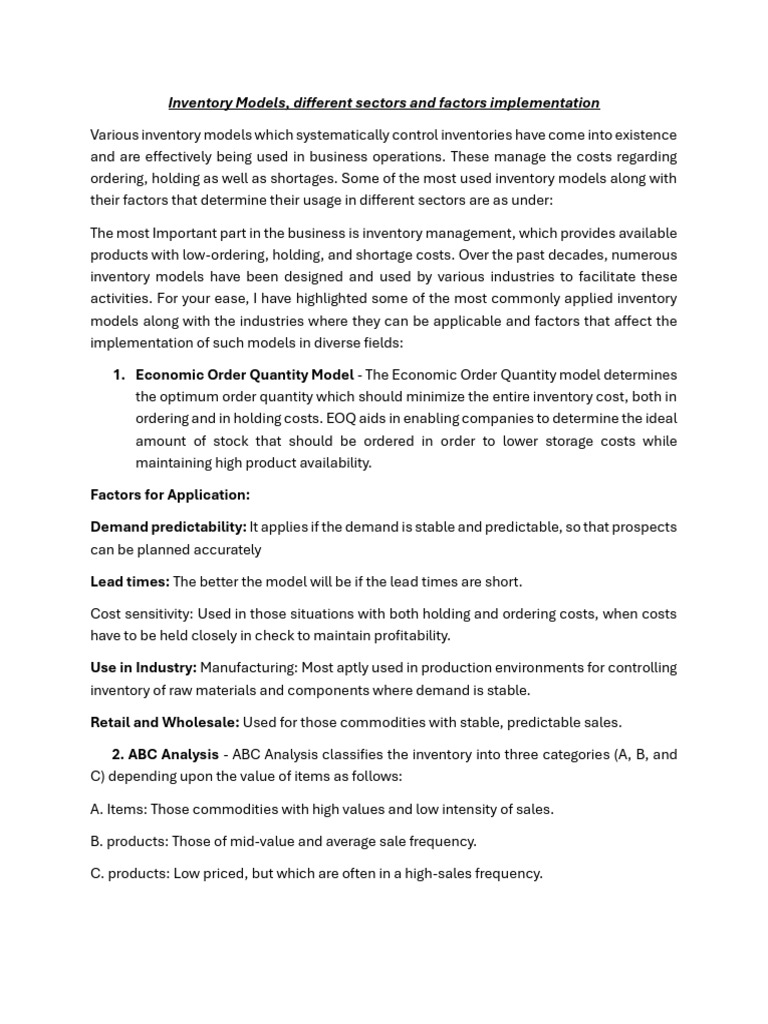 DOC-20241023-WA0000. | PDF | Inventory | Lean Manufacturing