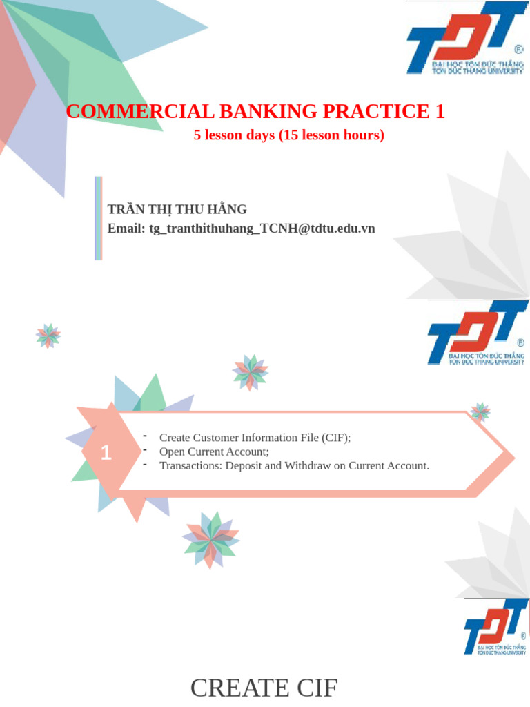 CIF and Current Account, Deposit, Withdraw | PDF | Transaction Account | Identity Document