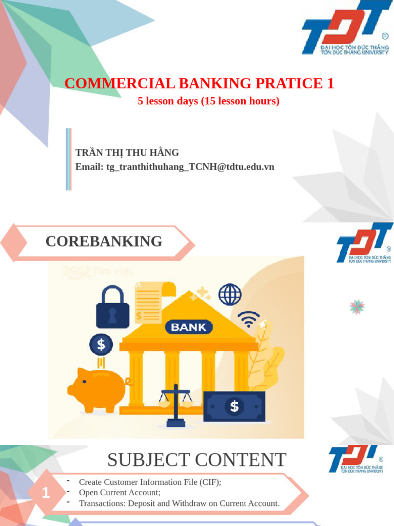 Commercial Banking Basics Course | PDF