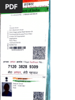 Format of True Type Copy of Aadhar Card | PDF