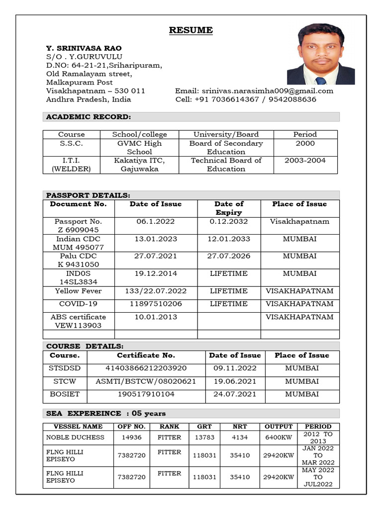 y Srinivas - 6g Gtaw +Smaw | PDF