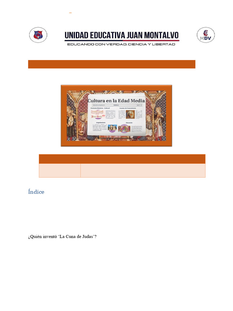 Guía de Aprendizaje Historia 2do BGU U2 S2 | PDF | Inquisición | Edades medias