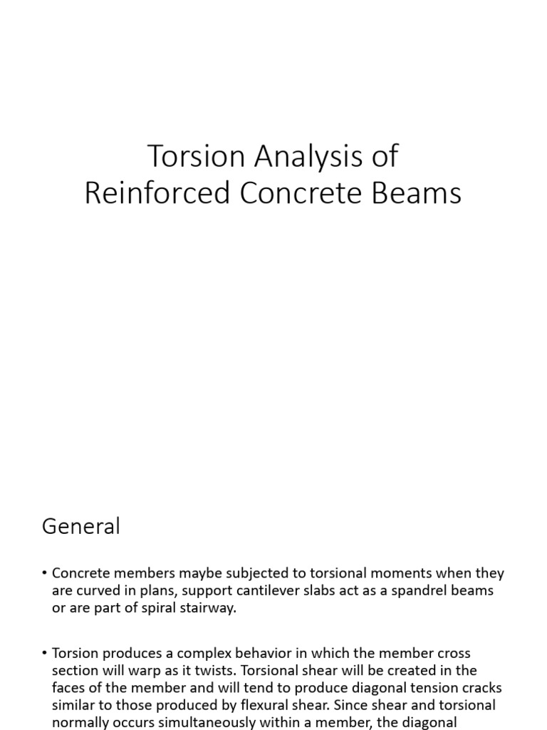 torsion-analysis-of-reinforced-concrete-beams | PDF | Beam (Structure) | Reinforced Concrete