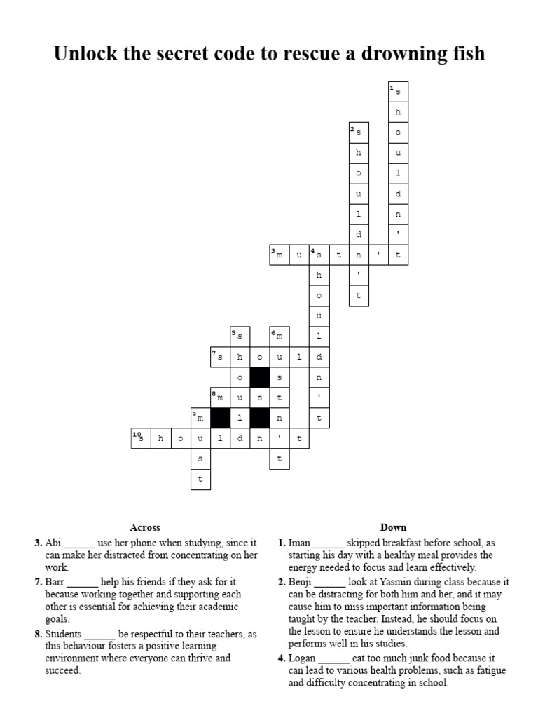 Unlock The Secret Code To Rescue A Drowning Fish 2 | PDF | Cognition ...