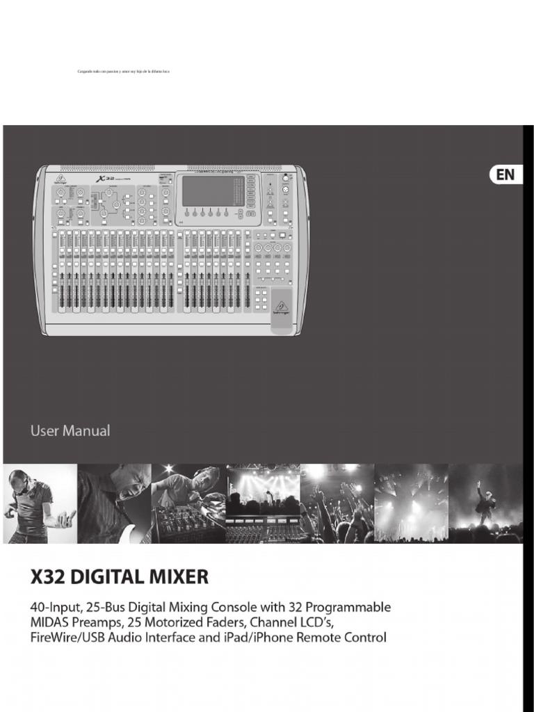 Behringer 32 Digital Mixer Manual Ori | PDF