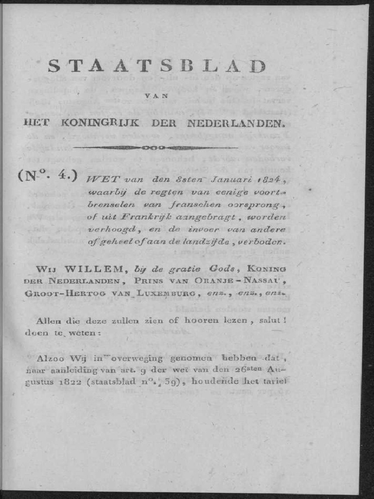 Staatsblad No.4 1824 | PDF