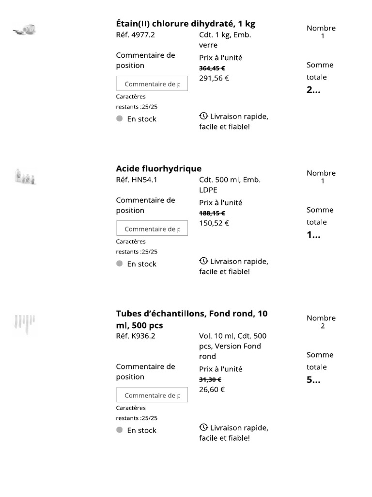 Your Shopping Cart - Carl Roth - France | PDF