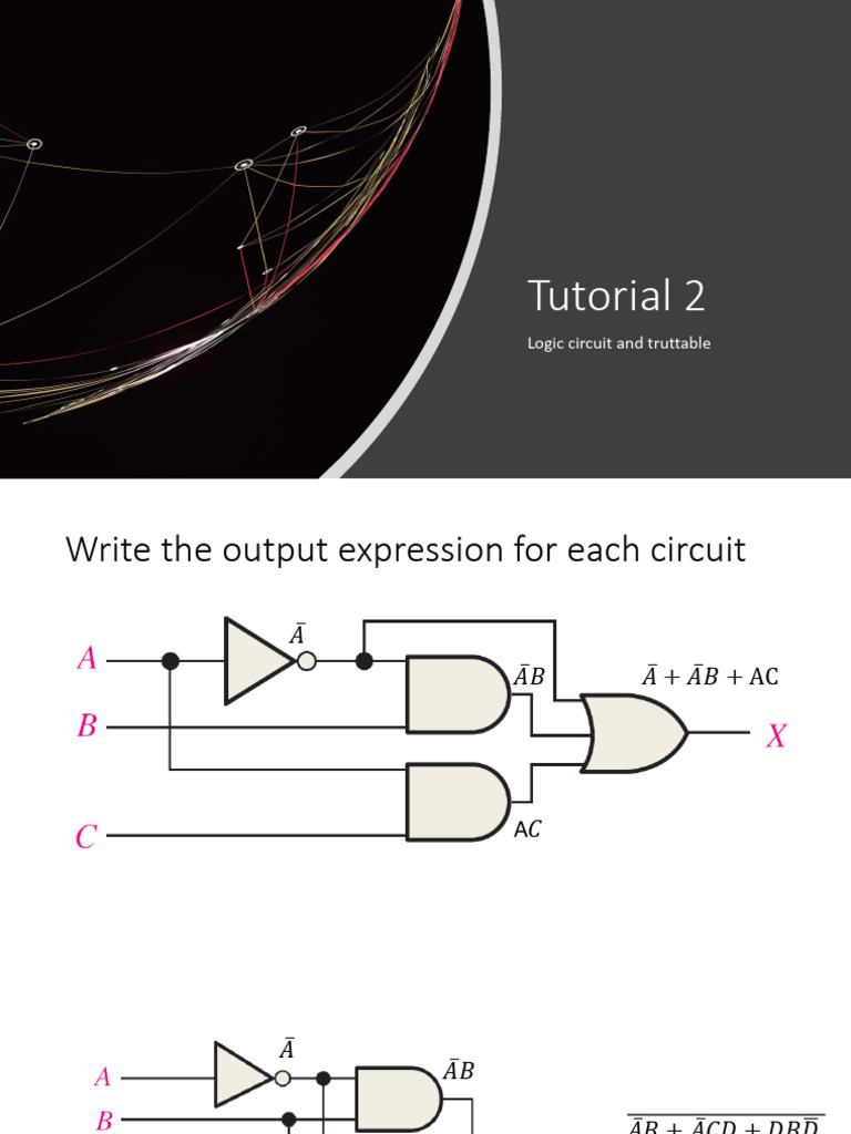Tutorial 2 Logic Circuit, Truthtable and Timing Diagram | PDF ...