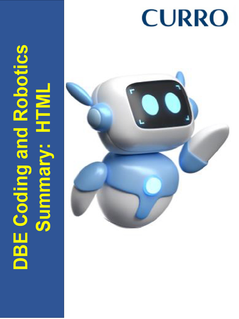 HTML and CSS Grade 8 Booklet | PDF | Html Element | Html