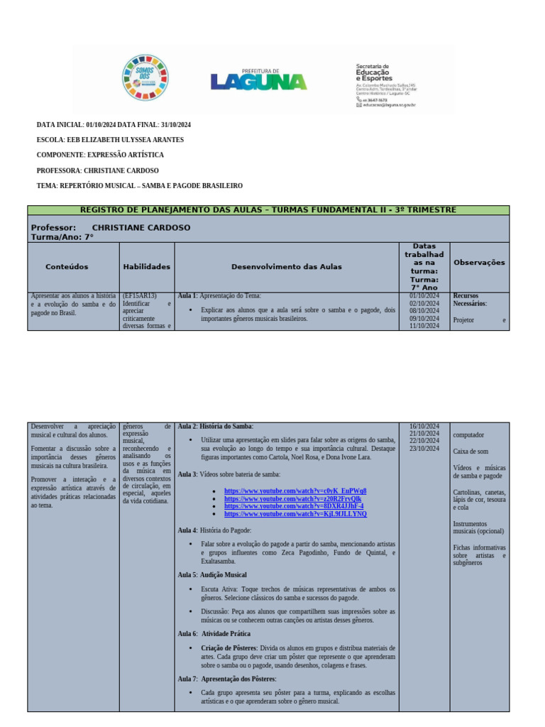 Samba 7 Expressãoartística | PDF