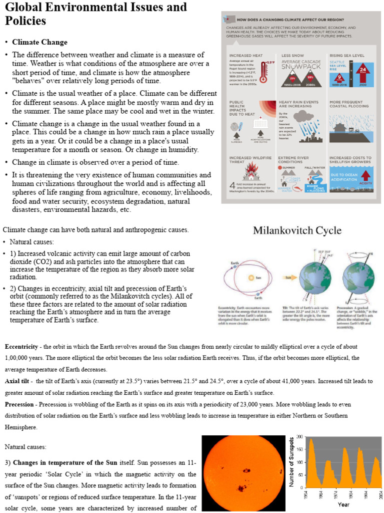 Unit 5 Global Environmental Issues and Policies | PDF | Chlorofluorocarbon | Greenhouse Gas
