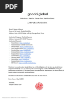 Brand Authorization Letter Template | PDF