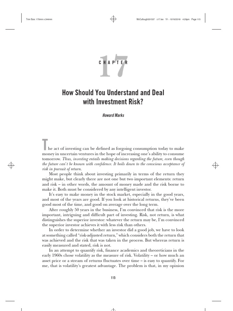McCullough, Whitaker - Wealth of Wisdom - Ch.17 - How Should You Understand and Deal With ...