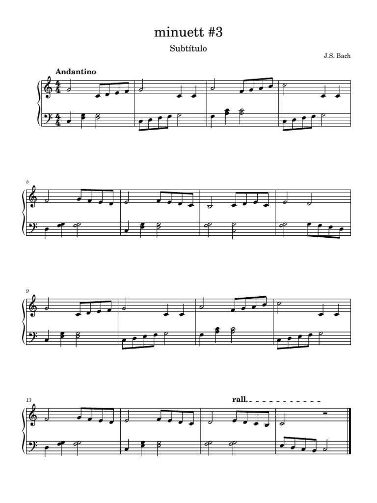 Minuet 3 | PDF