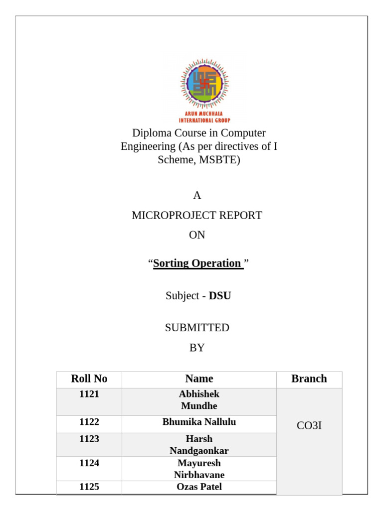 DSU Microproject | PDF | Computing | Computer Data