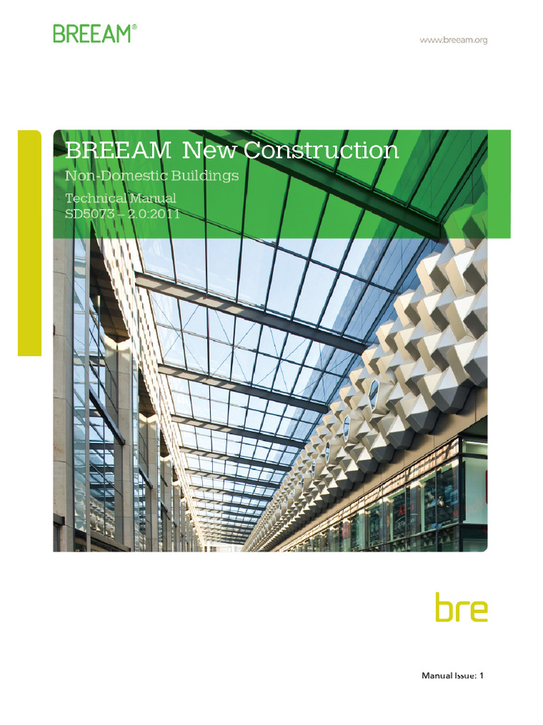BREEAM 2011 Certification | PDF | Green Building | Life Cycle Assessment