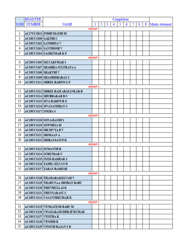 WP Lab - Experiments - Sheet1 | PDF