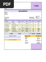 Quotation Format For Manpower Supply 01 | PDF | Taxes | Government Finances
