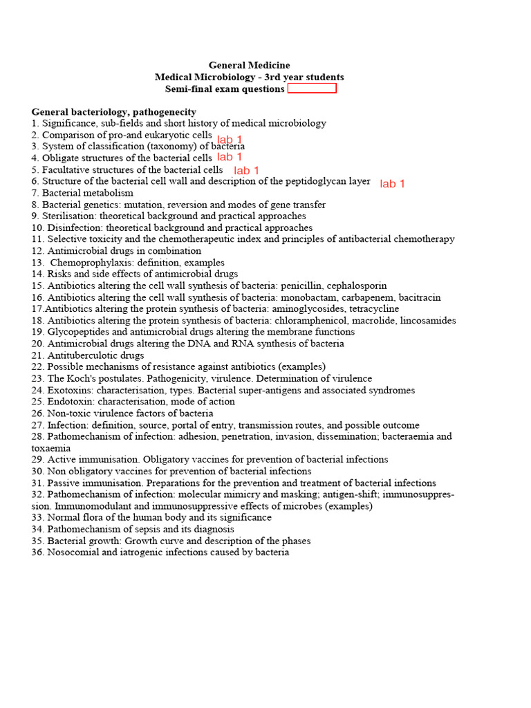 General Medici | PDF | Bacteria | Antimicrobial