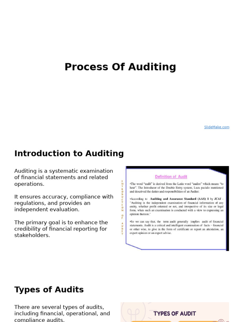 Process Of Auditing | PDF