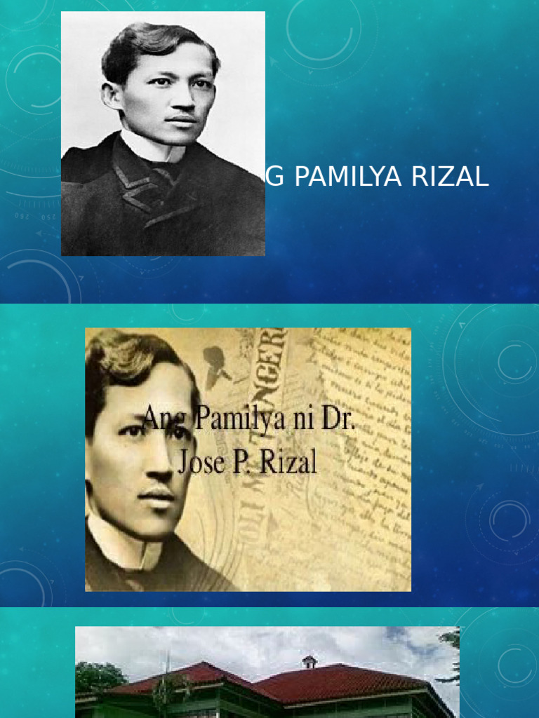 Ang Pamilya Rizal 031503 | PDF