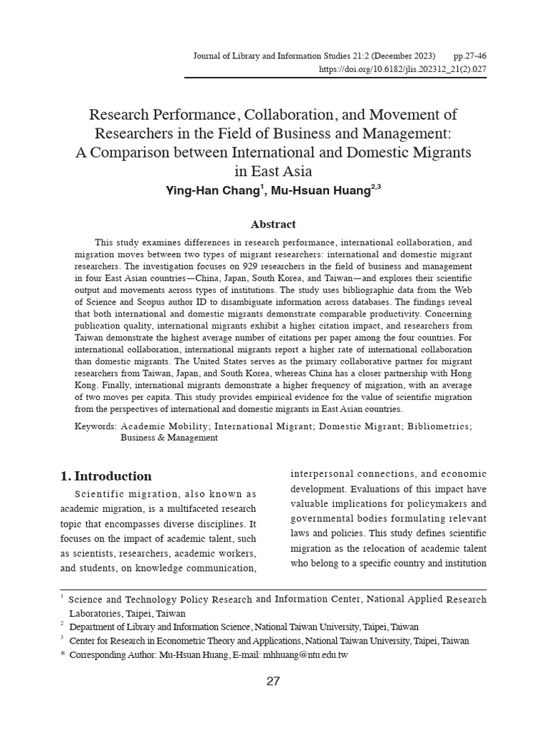 ART-Chang-Research Performance Collaboration and Movement-2023 | PDF ...