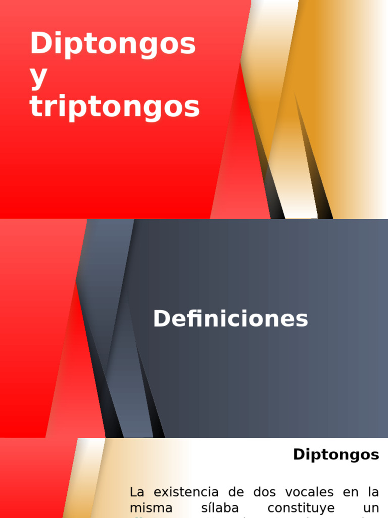 04 Diptongos y Triptongos | PDF | Sílaba | Vocal