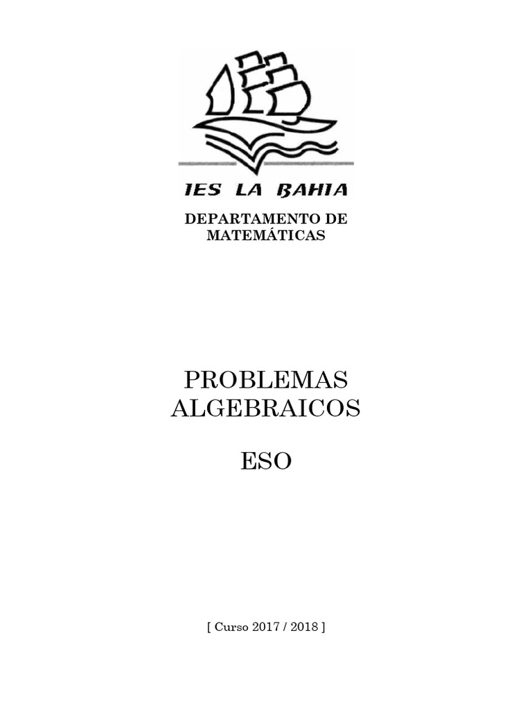 Cuaderno Problemas Algebraicos | PDF | Triángulo | División (Matemáticas)
