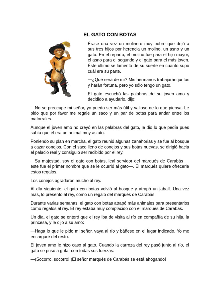 La Astucia del Gato con Botas | PDF