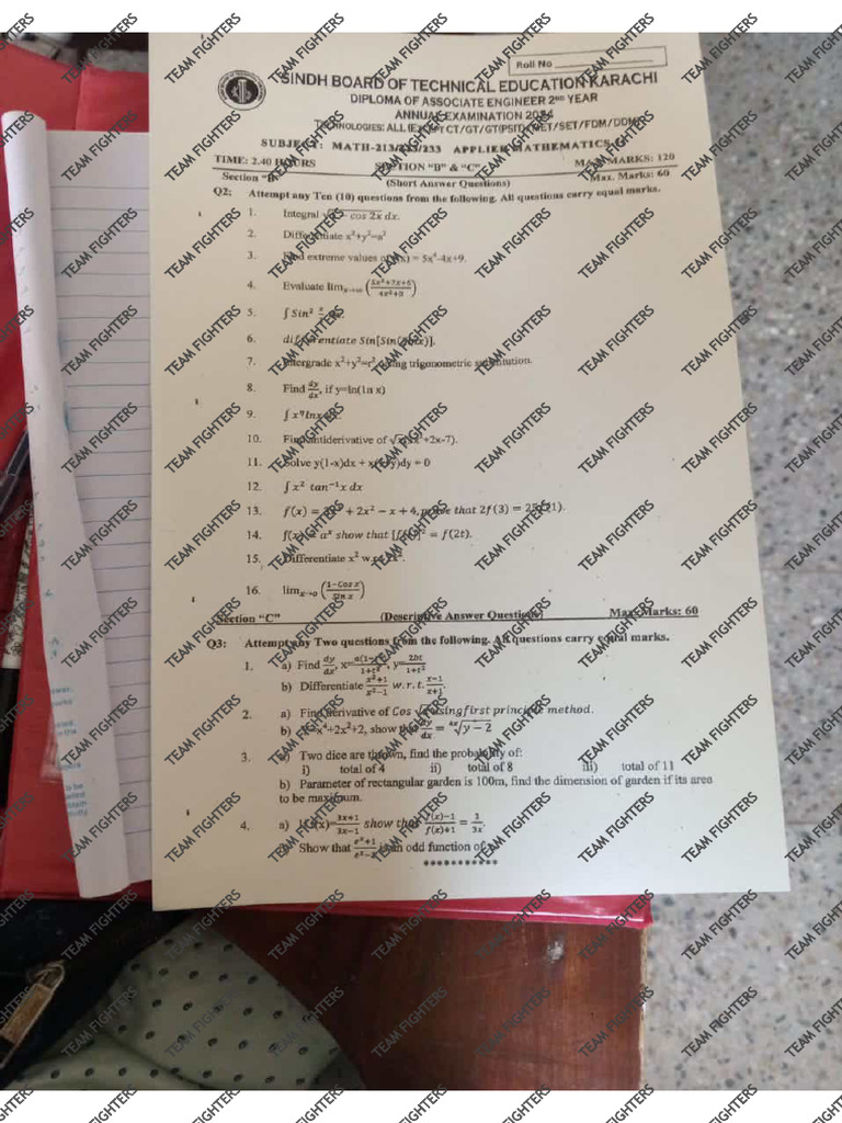 Dae-II Math (212 - 223 - 233) Solved by Team Fighters | PDF