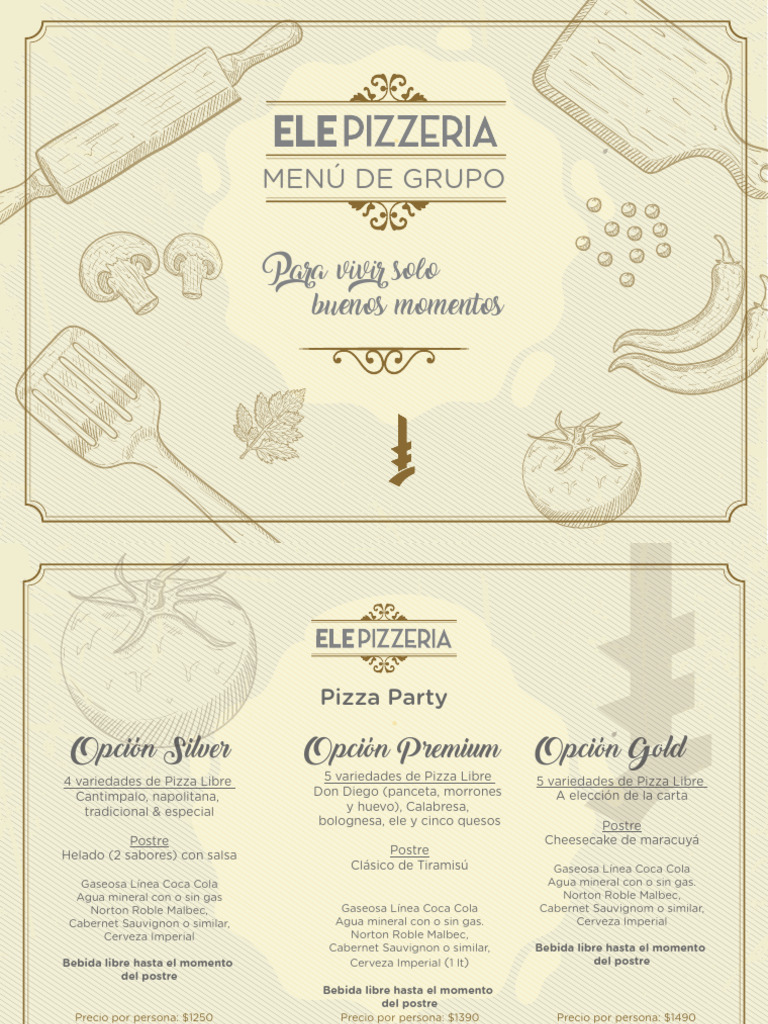 MENU DE GRUPO JHHHH | PDF | Cocina | Alimentos