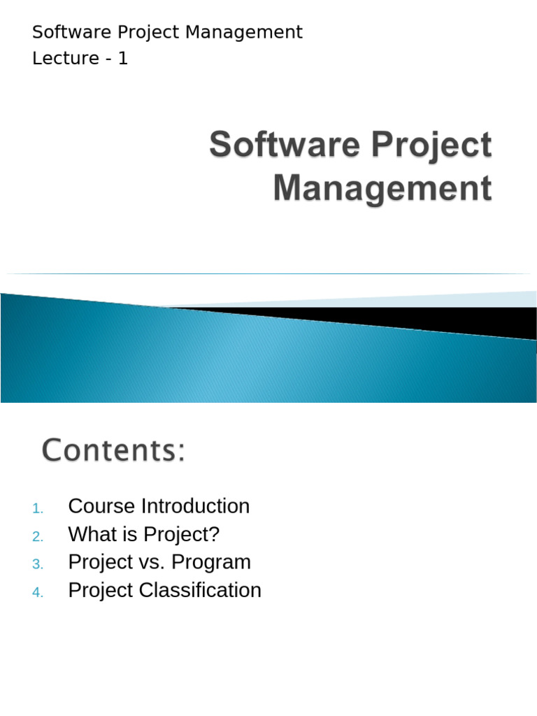 Lecture 1 - What Is Project | PDF | Project Management | Business