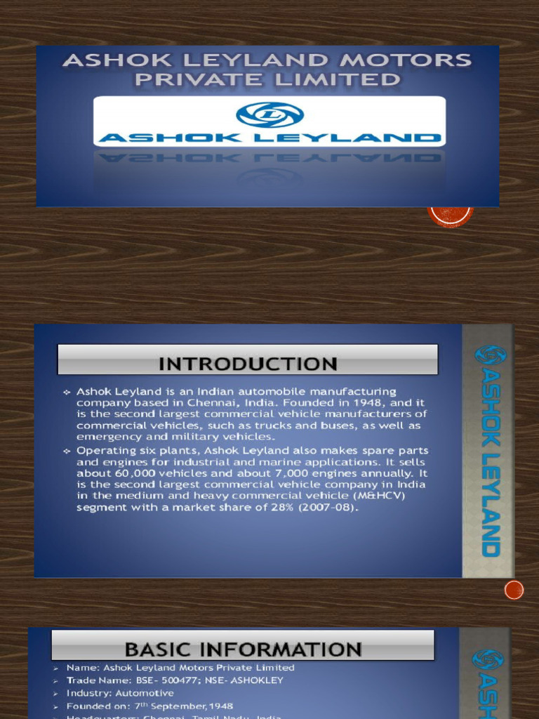 Ashok Leyland | PDF