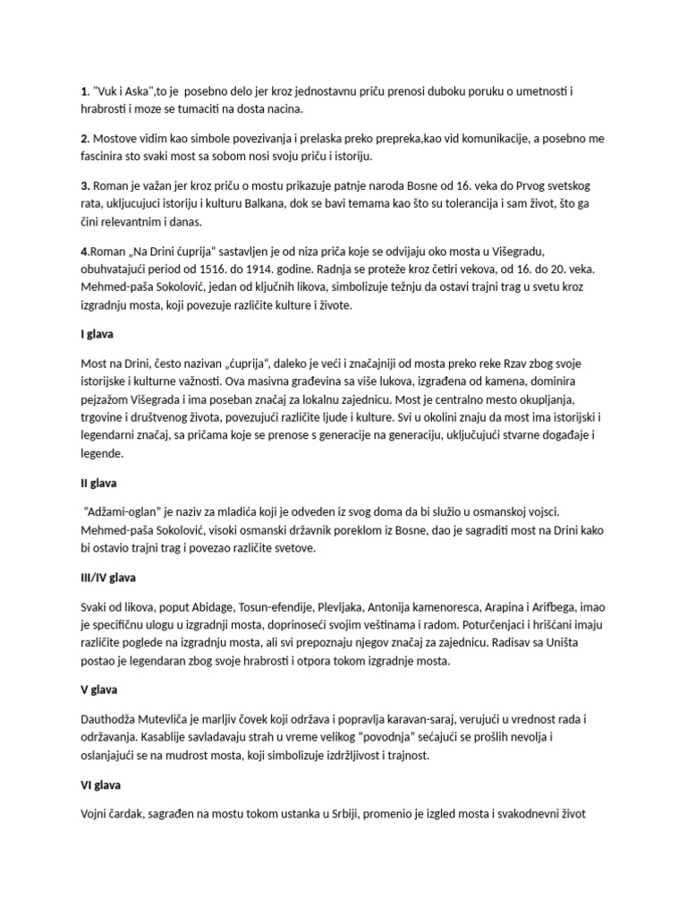 Na Drini Cuprija | PDF