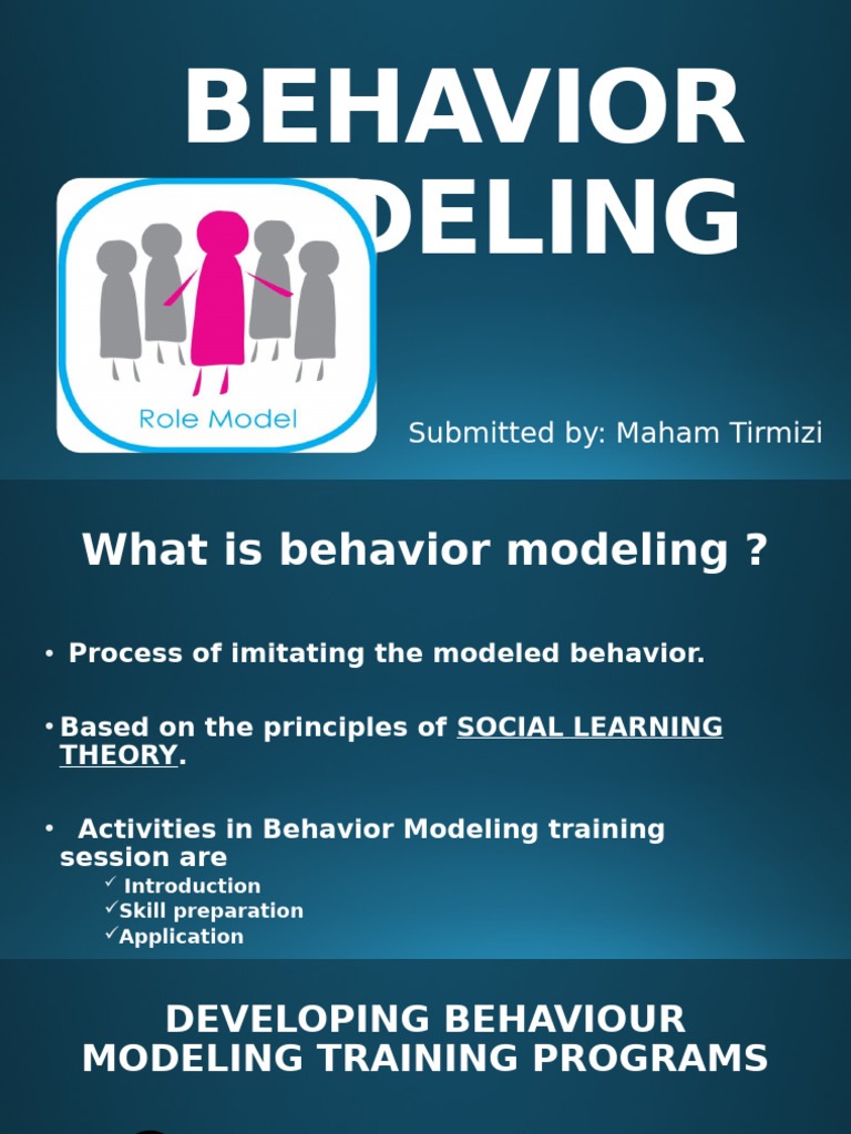 Behavior Modeling | PDF | Career & Growth