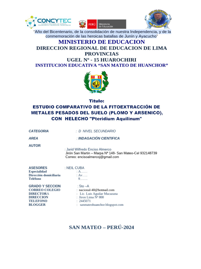 Jarib | PDF | Arsénico | Química