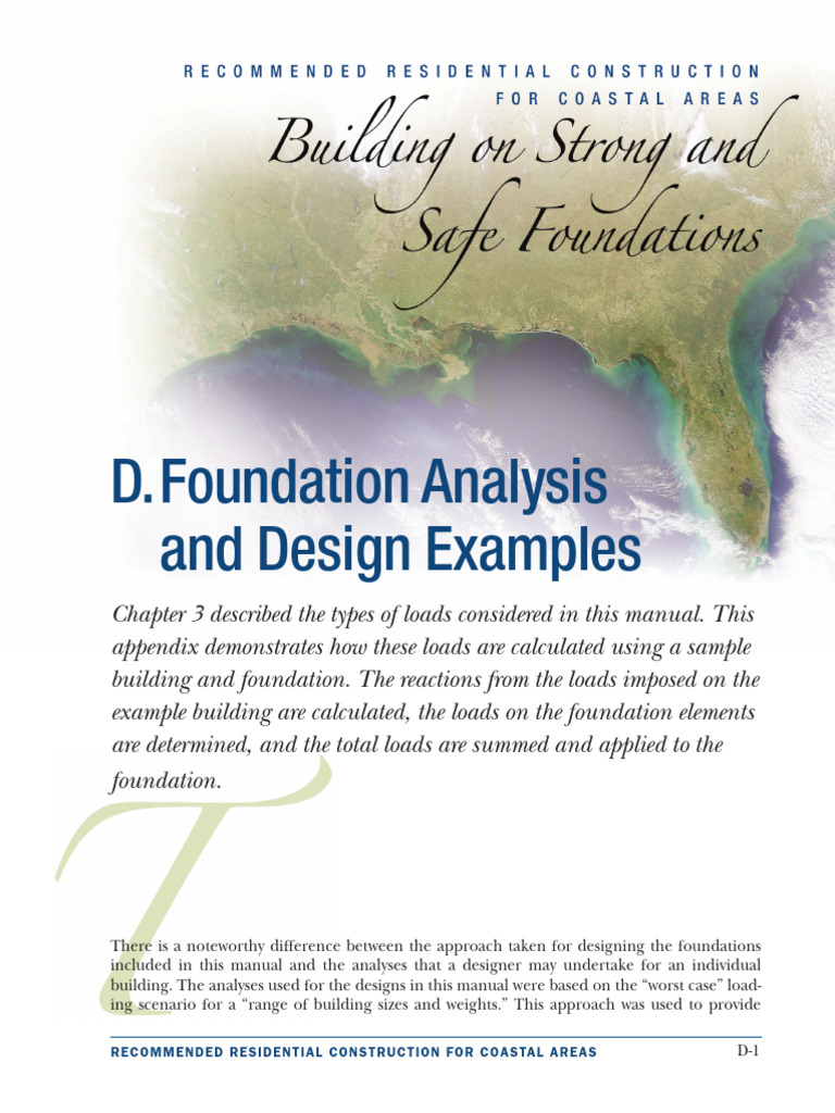 D. Foundation Analysis and Design Examples | PDF | Column | Flood