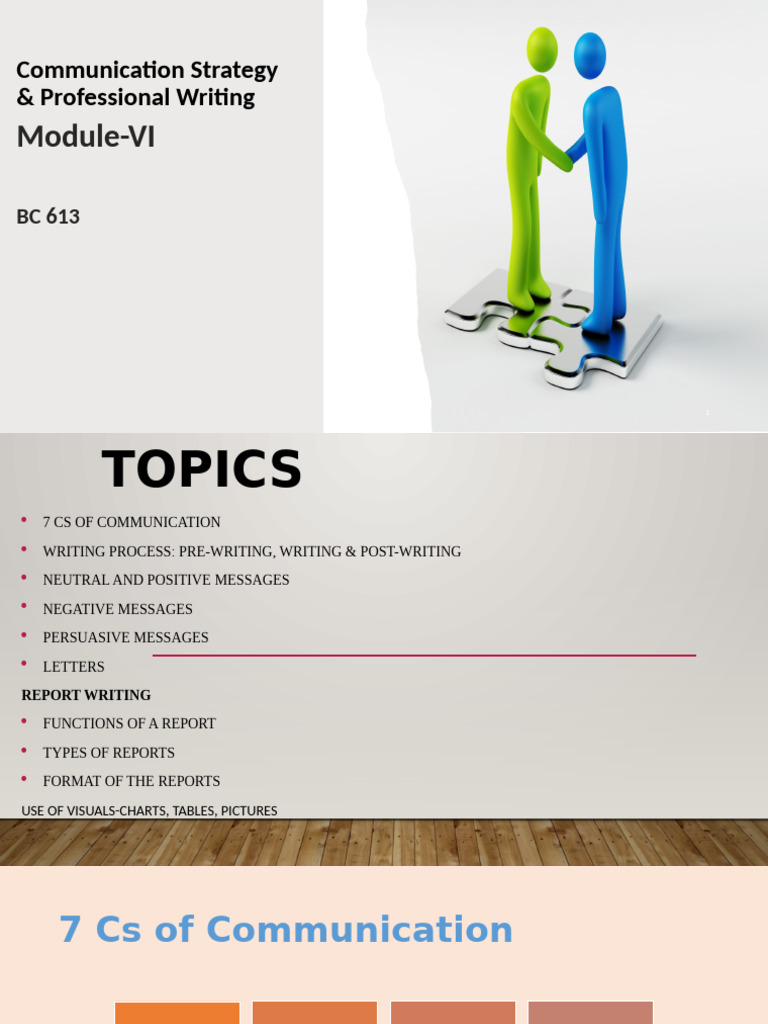 Module VI_Comm. Strategy & Professional Writing PG | PDF ...