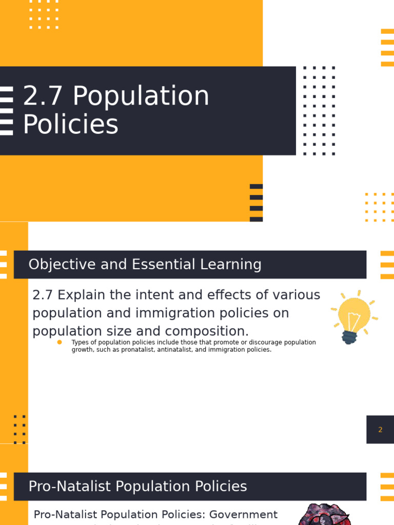 2.07 Population Policies | PDF | Family Planning | Subsidy