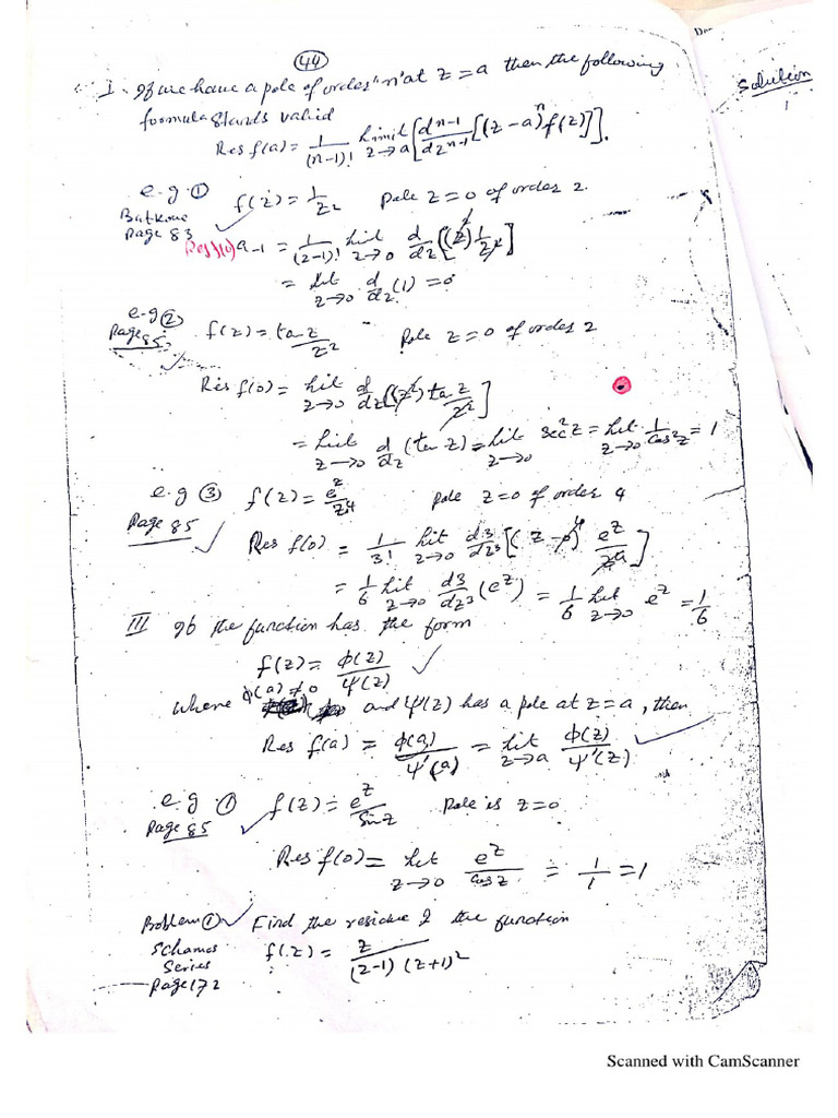 Residue Theorem | PDF