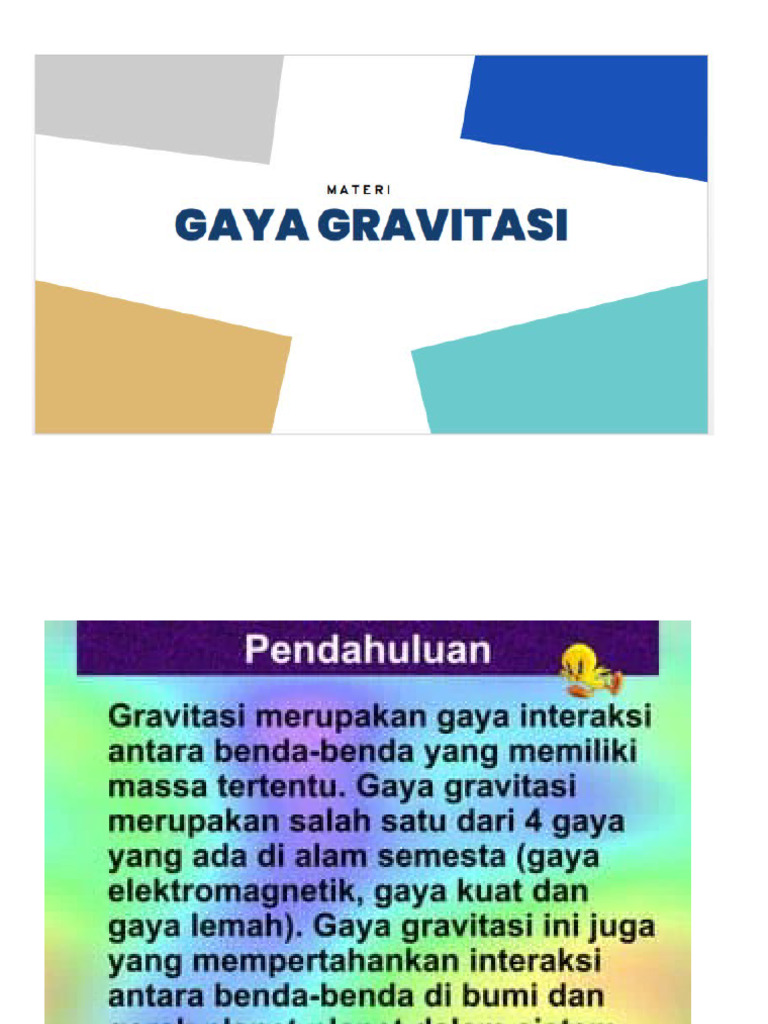 GAYA GRAVITASI BUMI, IPAS 4 Hal.85 | PDF