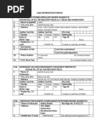 Case Information Format Template | PDF
