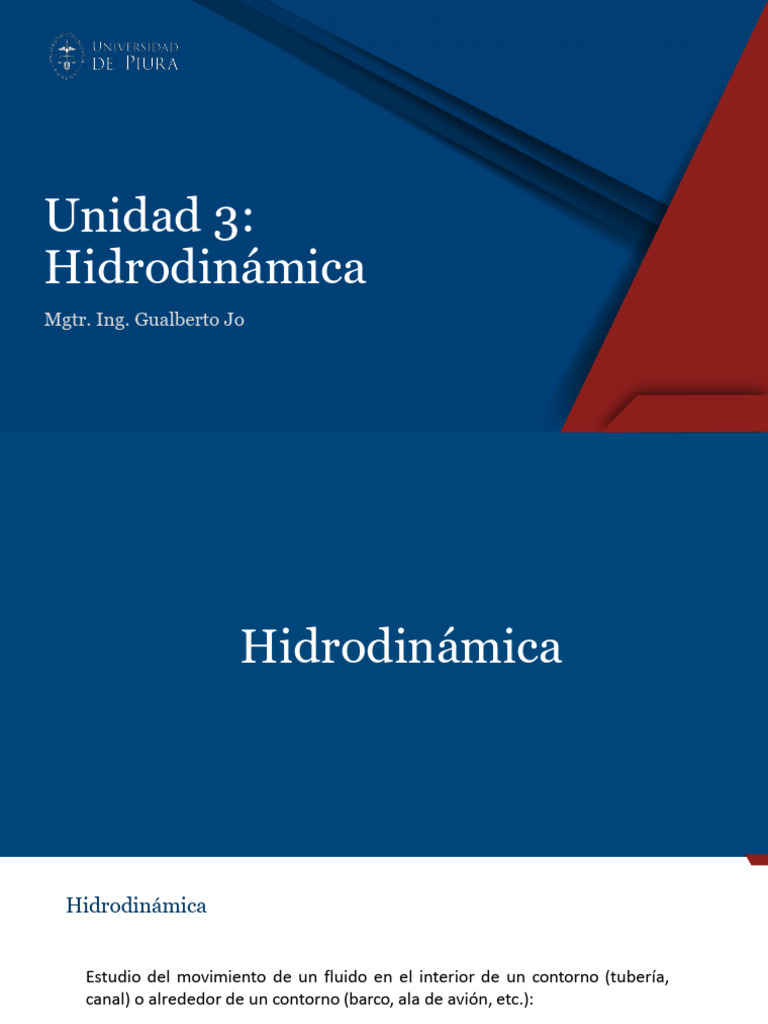 Unidad 3 Hidrodinamica - 24 - 2 F | PDF | Numero Reynolds | Capa límite