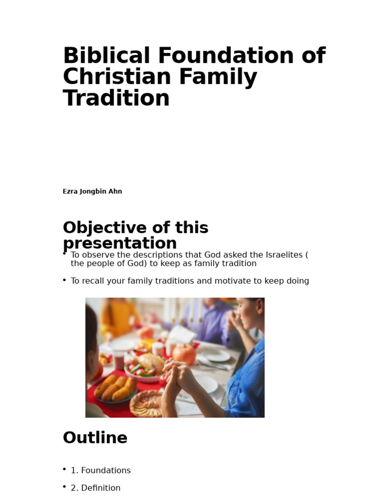 Biblical Family Traditions Explained | PDF | Old Testament Books ...
